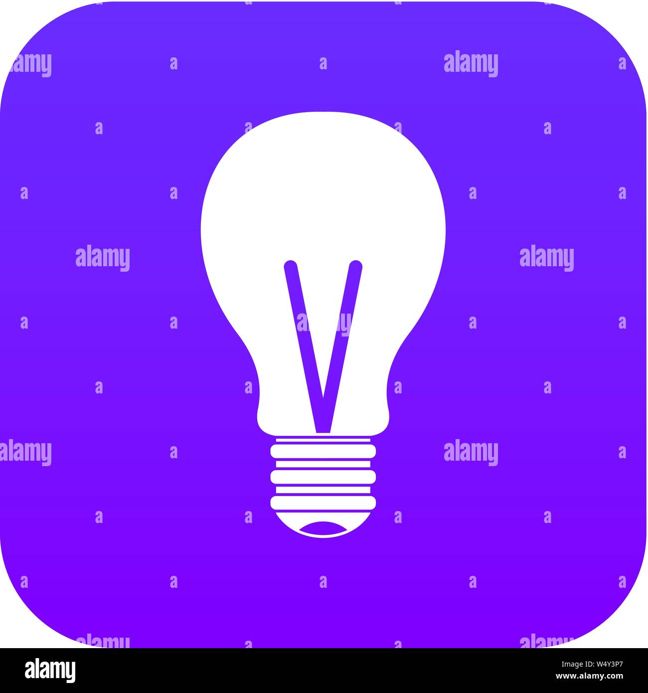 Light bulb icon digital purple Stock Vector Image & Art - Alamy