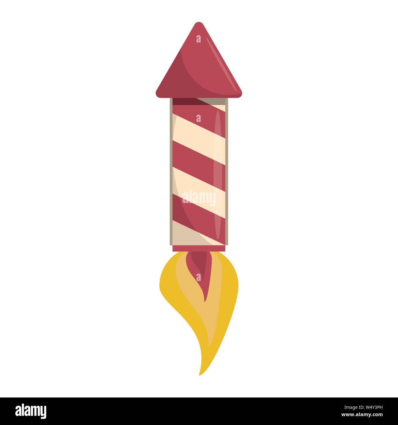 rocket firework gunpowder fire cartoon Stock Vector Image & Art - Alamy