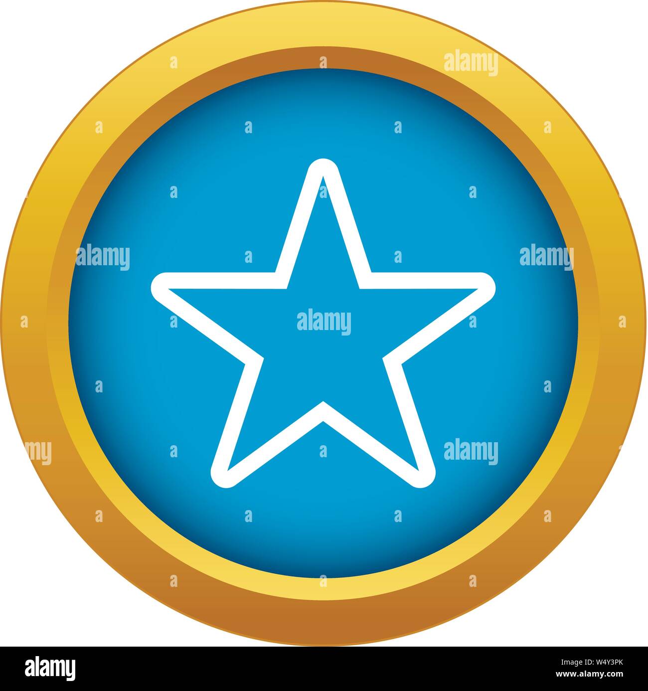 Star icon blue vector isolated Stock Vector Image & Art - Alamy