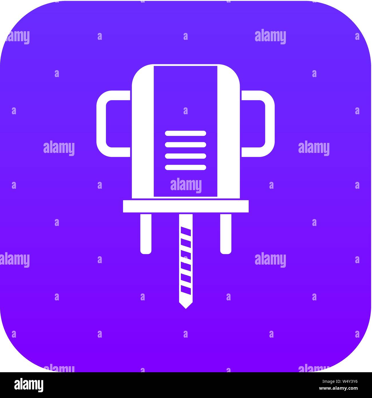 Drilling auger ground hole Stock Vector Images - Alamy