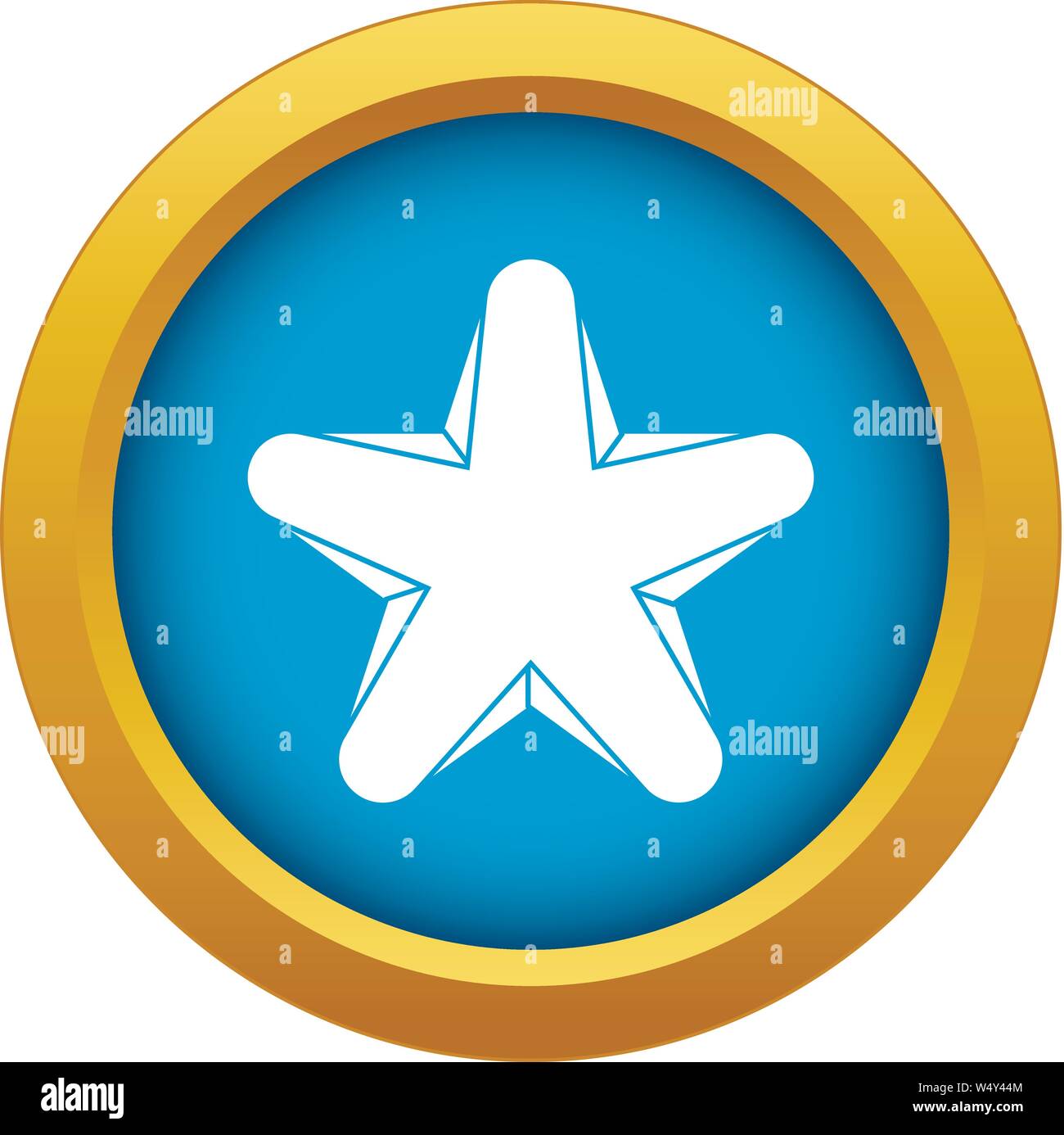Star icon blue vector isolated Stock Vector Image & Art - Alamy