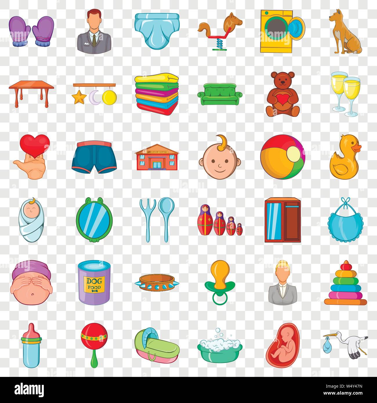 Toy icons set, cartoon style Stock Vector Image & Art - Alamy