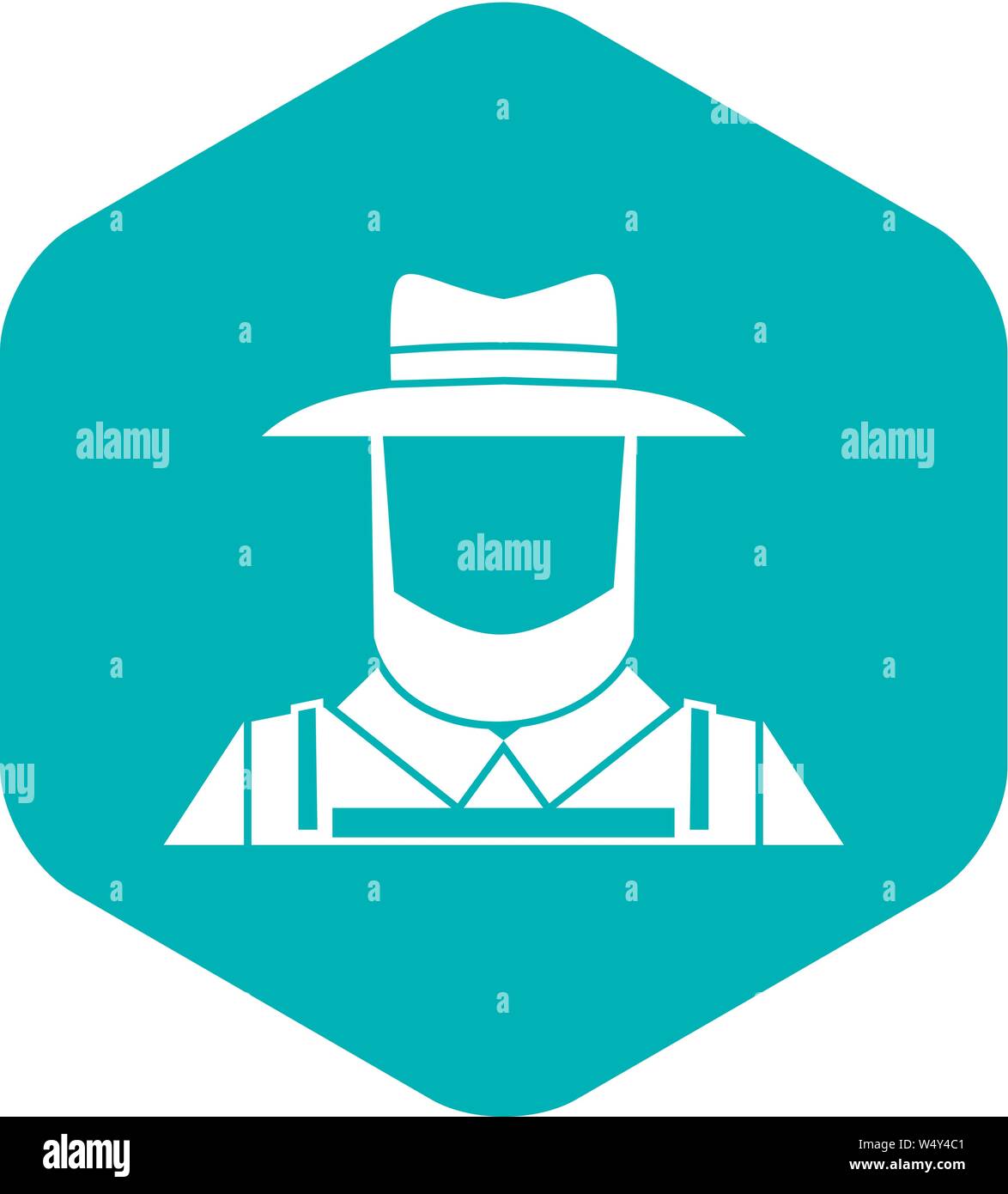 Farmer icon, simple style Stock Vector Image & Art - Alamy