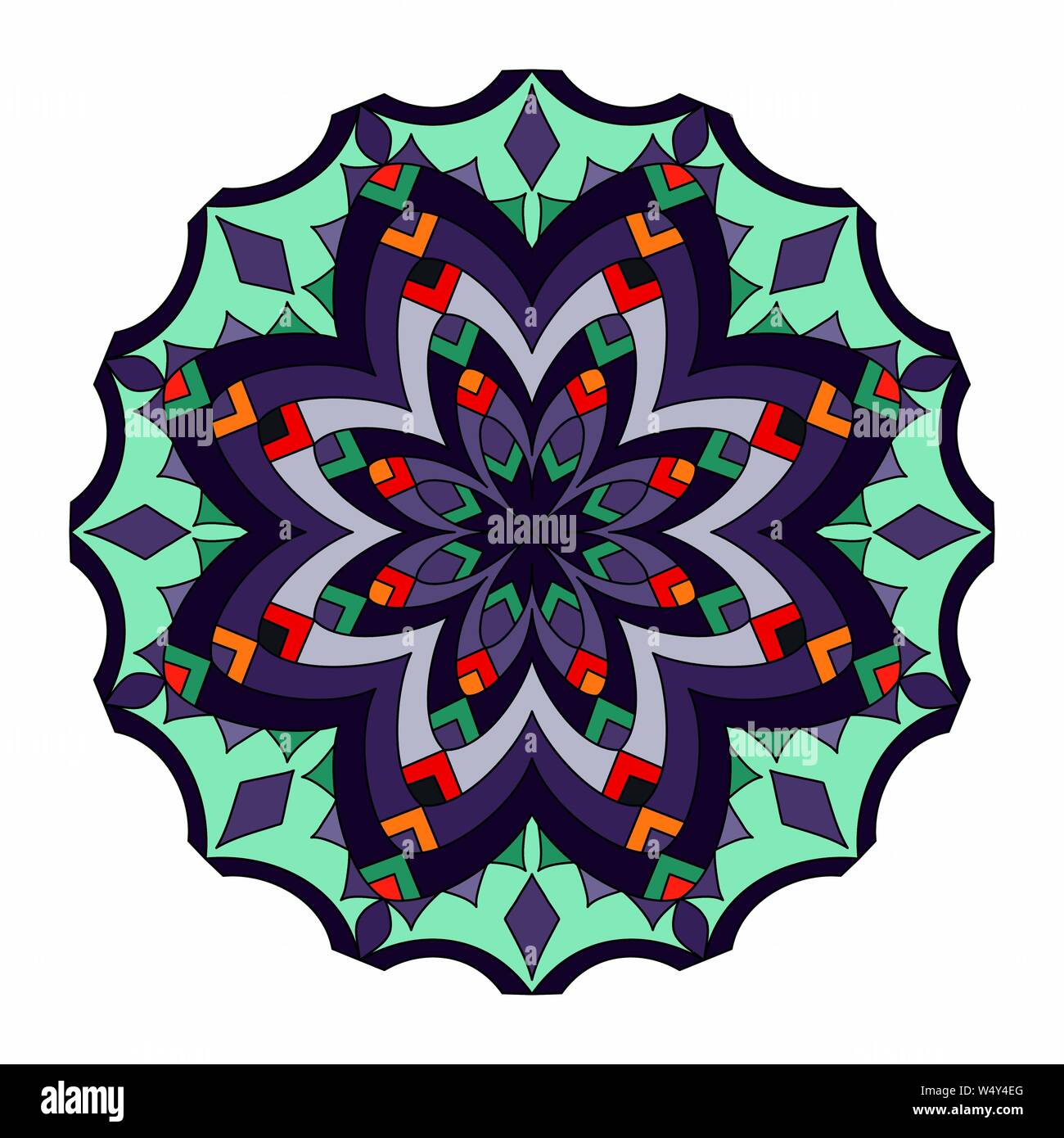 Mandala. Vintage decorative elements. vector illustration Stock Vector ...