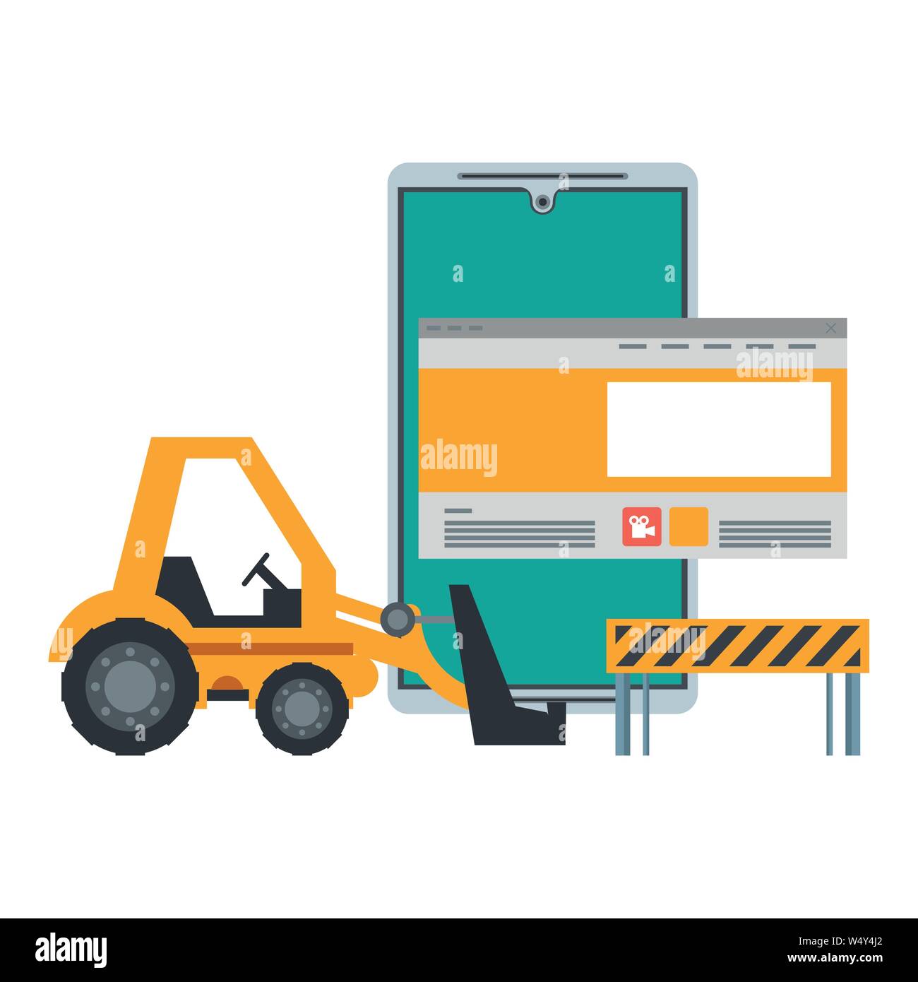 maintenance support technology web cartoon Stock Vector Image & Art - Alamy