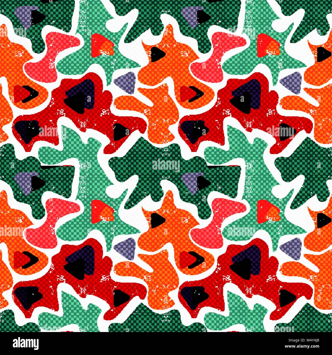 colored graffiti seamless texture vector illustration Stock Vector ...