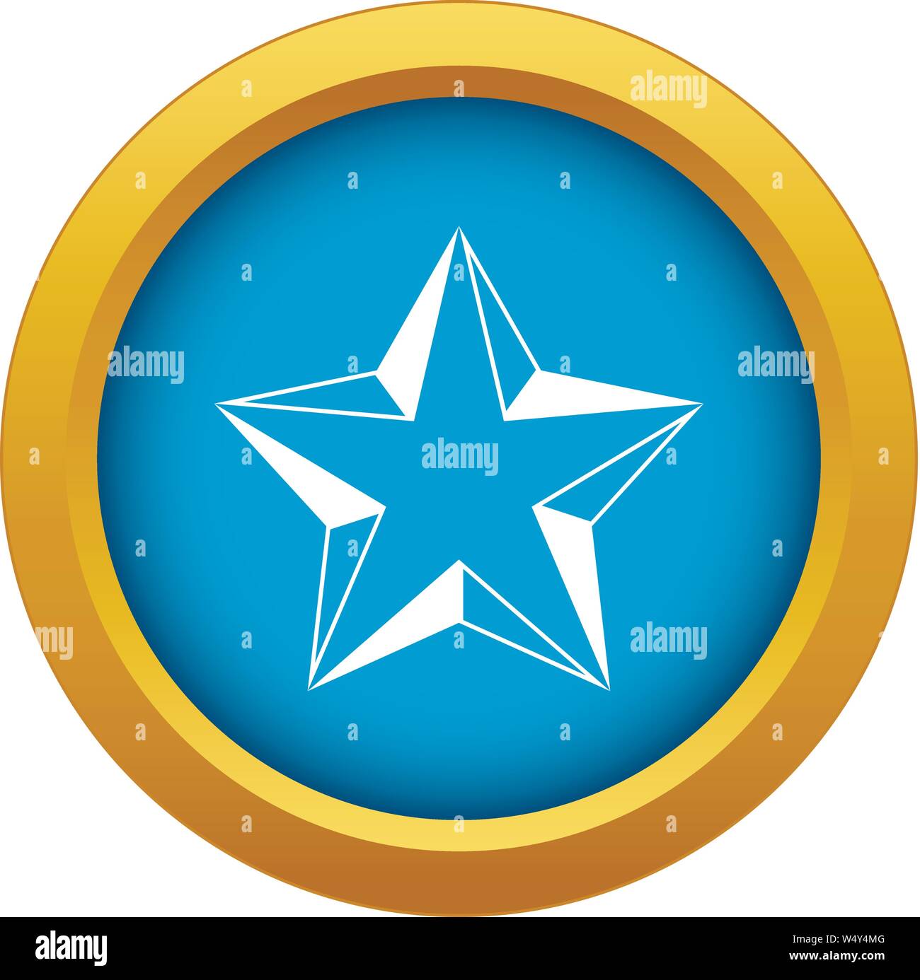 Star icon blue vector isolated Stock Vector Image & Art - Alamy