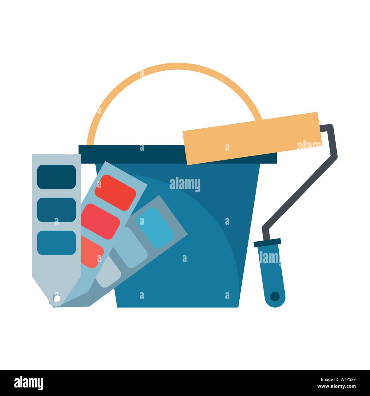 paint art creative decortation cartoon Stock Vector Image & Art - Alamy