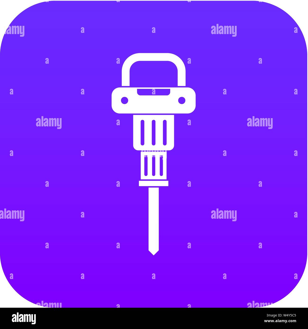 Pneumatic hammer icon digital purple Stock Vector Image & Art - Alamy