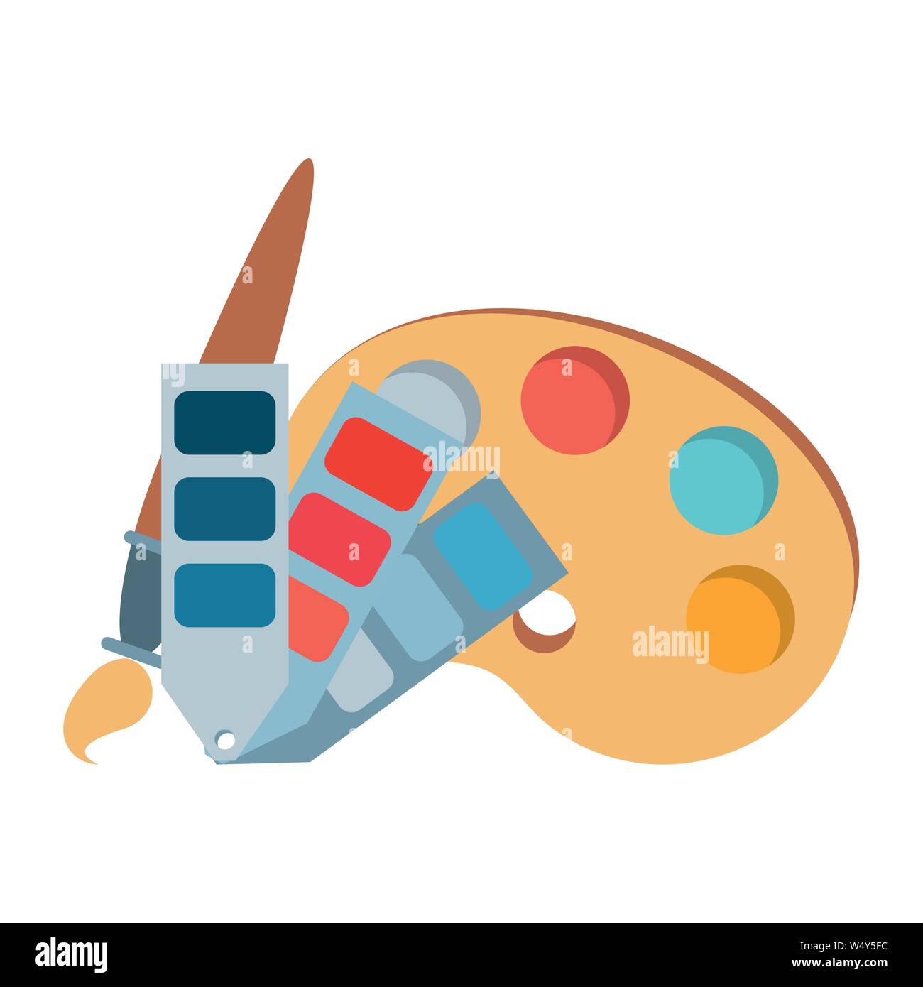 paint art creative decortation cartoon Stock Vector Image & Art - Alamy