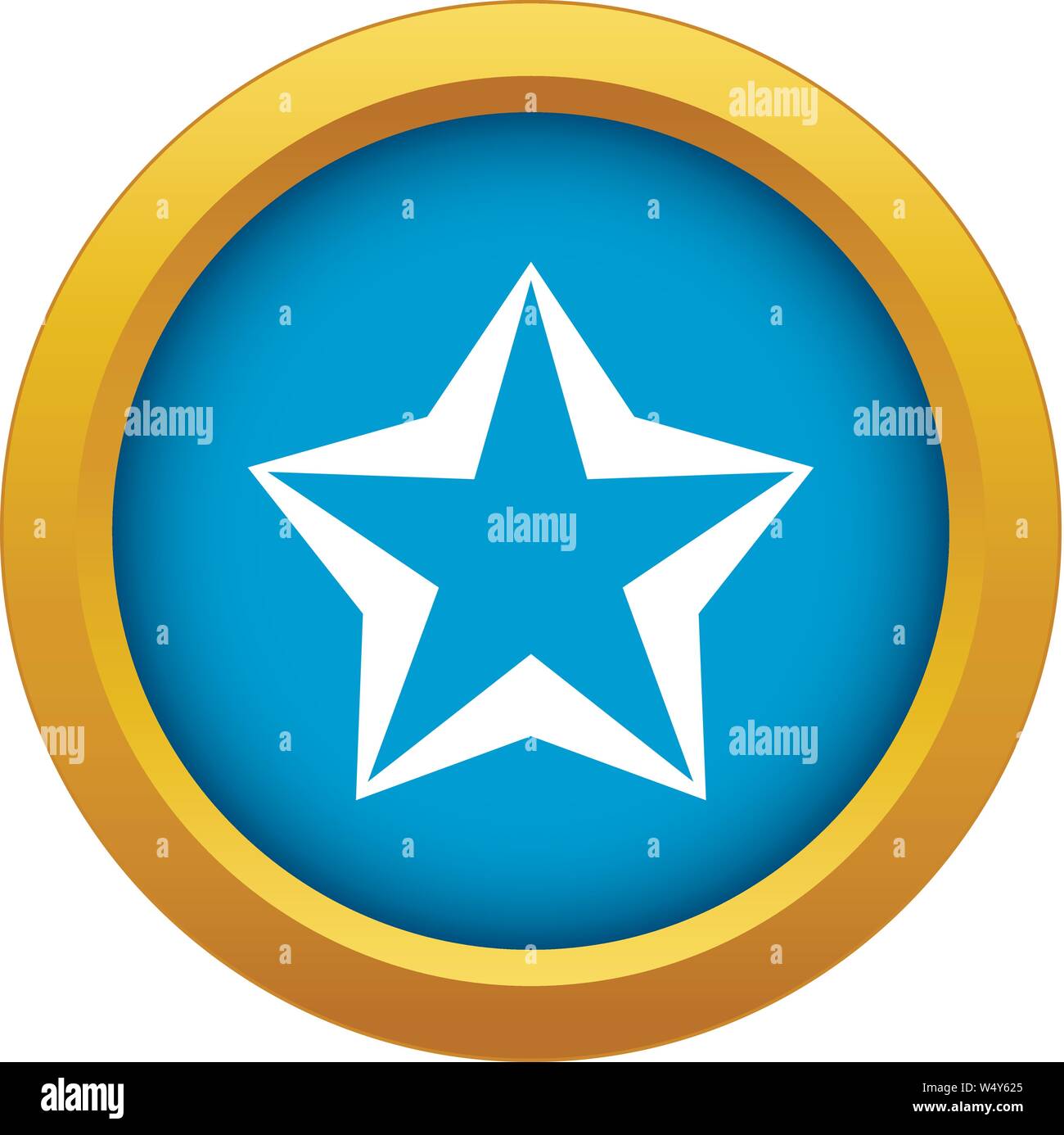 Star icon blue vector isolated Stock Vector Image & Art - Alamy