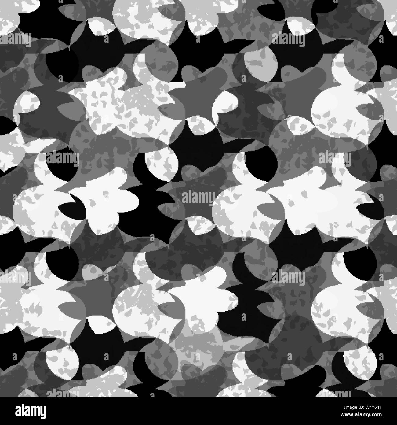 abstract objects in a classic style grunge effect vector illustration ...