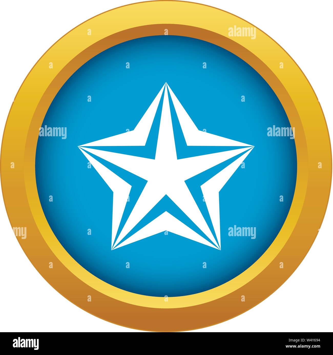 Star icon blue vector isolated Stock Vector Image & Art - Alamy