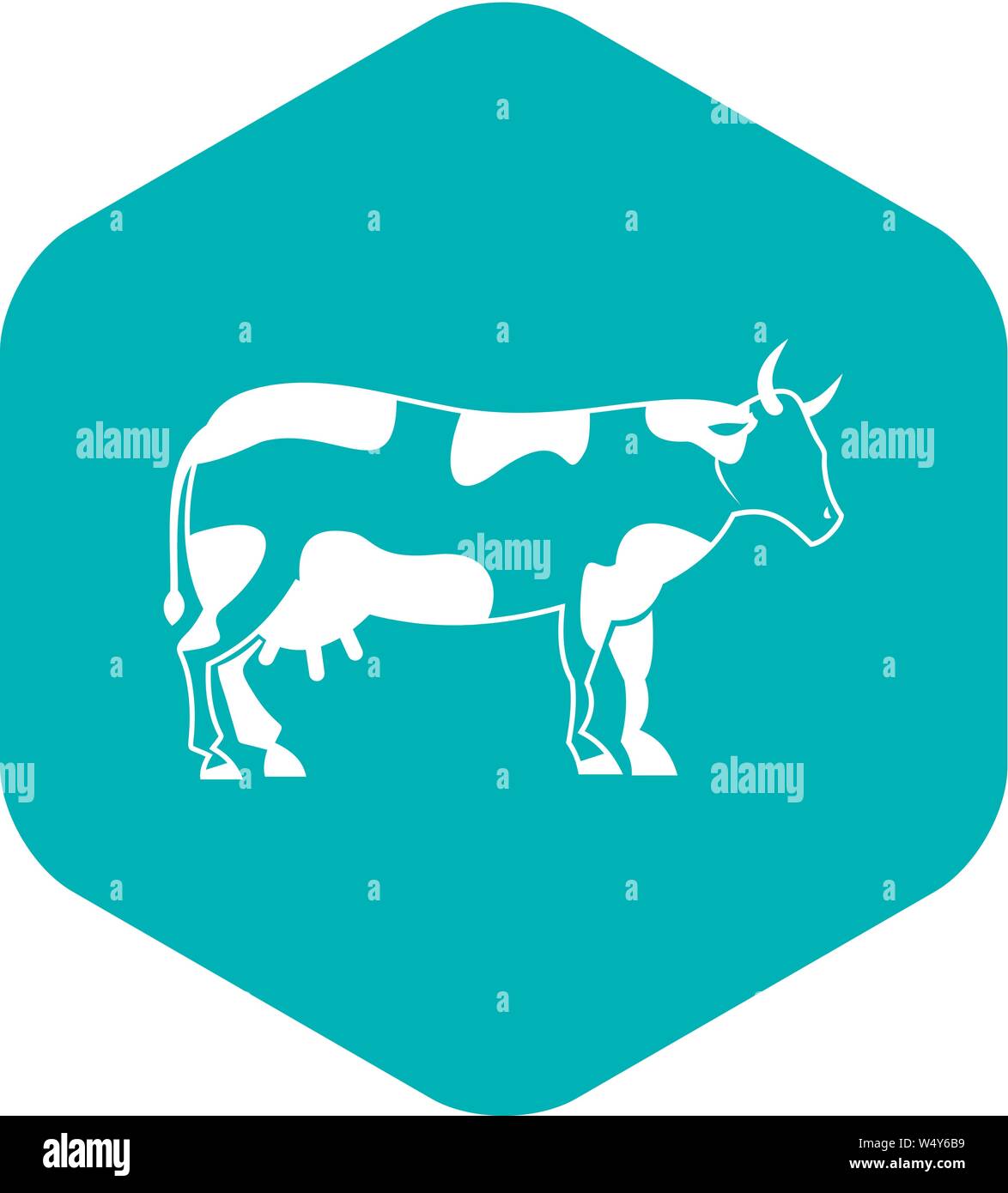Cow icon, simple style Stock Vector Image & Art - Alamy