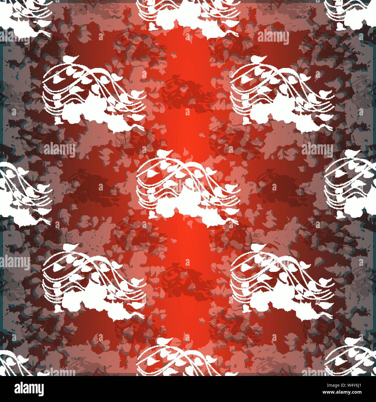 flowers on a red background with backlit background Stock Vector Image ...