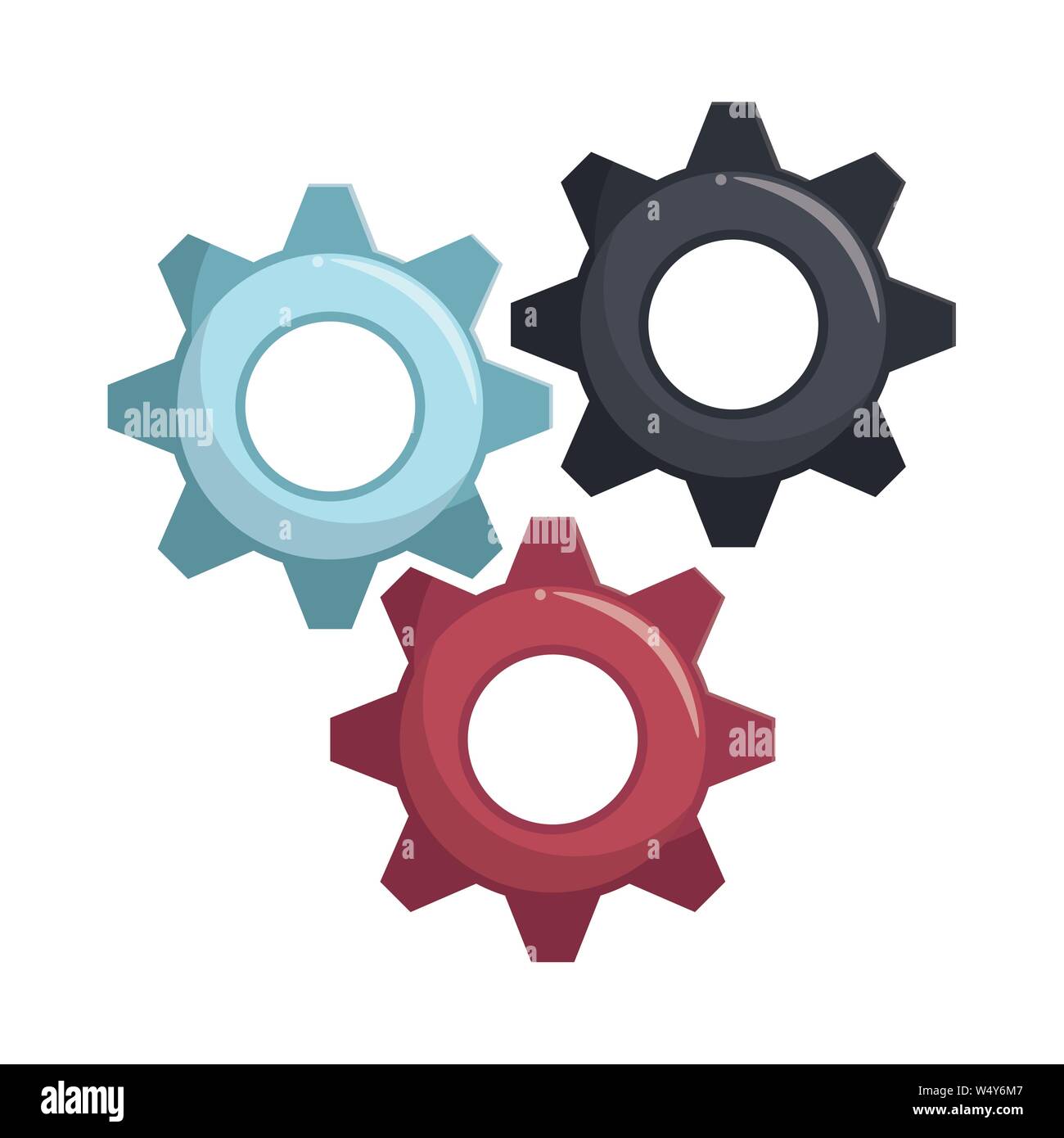 gears technology support industry cartoon Stock Vector Image & Art - Alamy