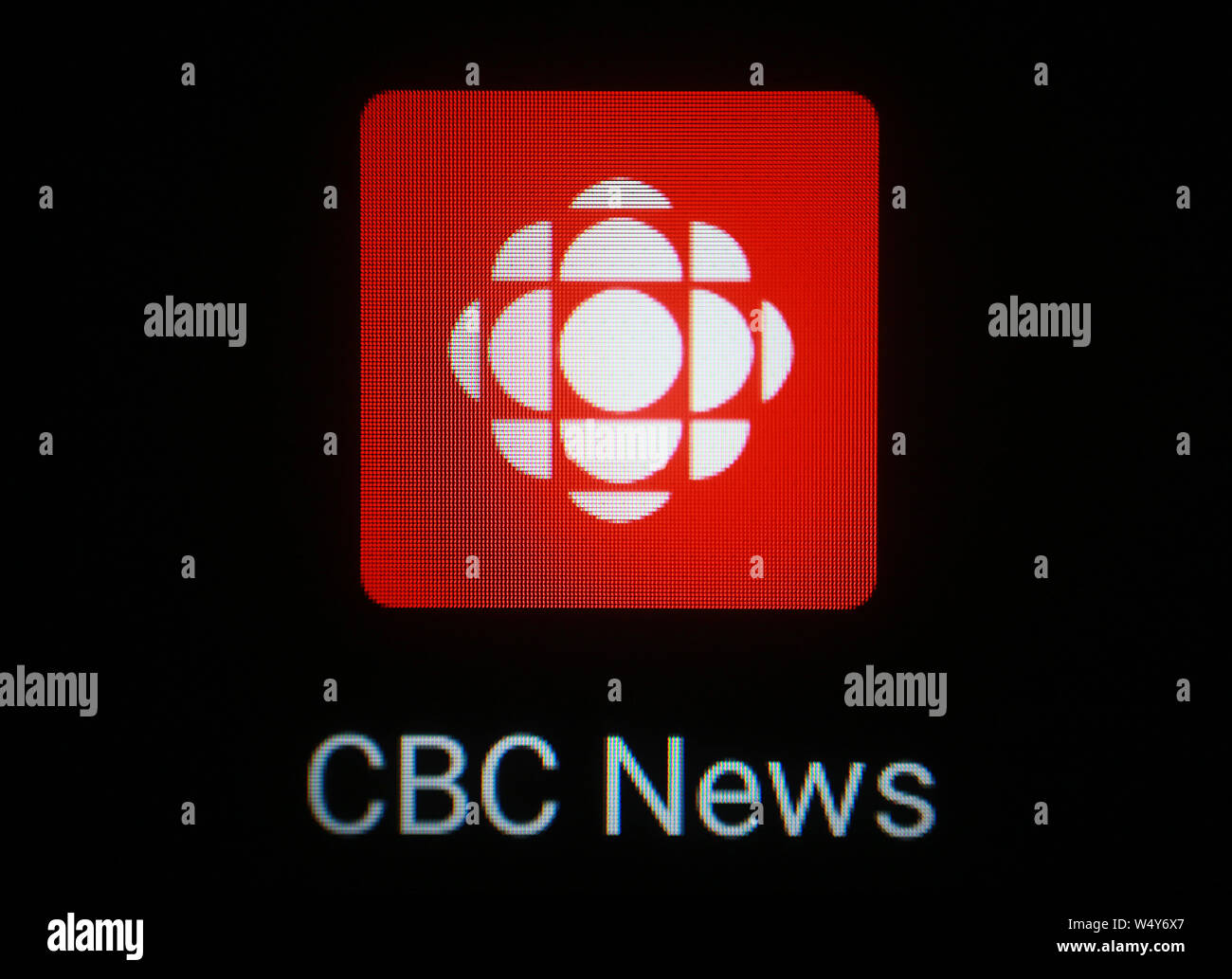 CBC News application icon on computer display Stock Photo - Alamy