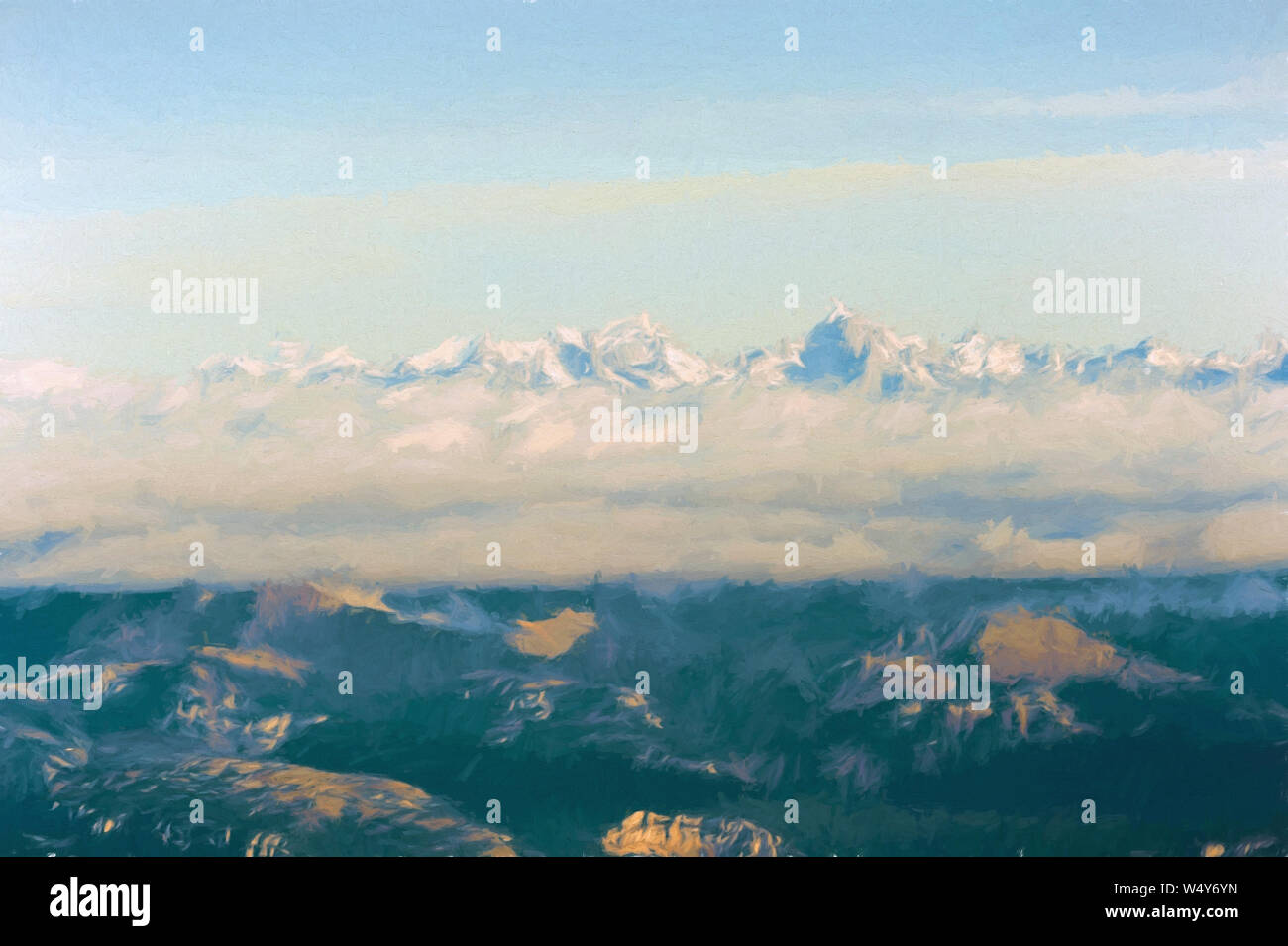 Aerial view from a jet aircraft Stock Photo - Alamy