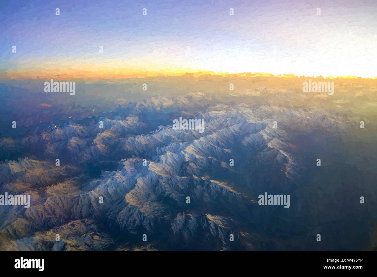 Aerial view from a jet aircraft Stock Photo - Alamy