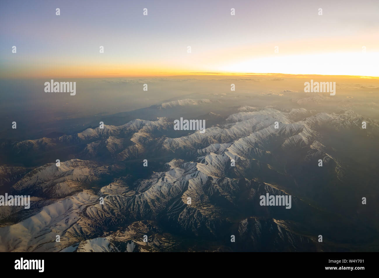 Aerial view from a jet aircraft Stock Photo - Alamy