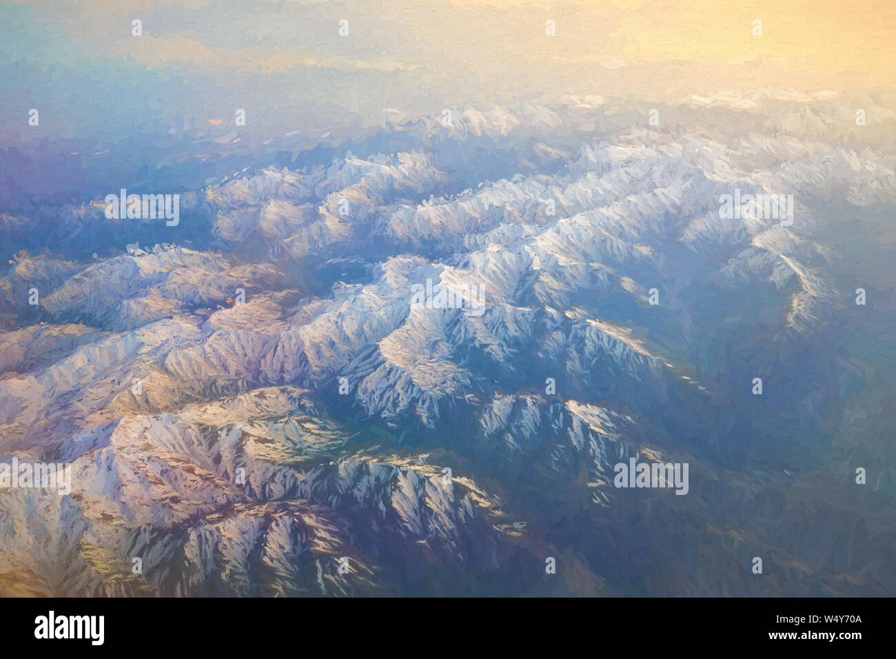 Aerial view from a jet aircraft Stock Photo - Alamy