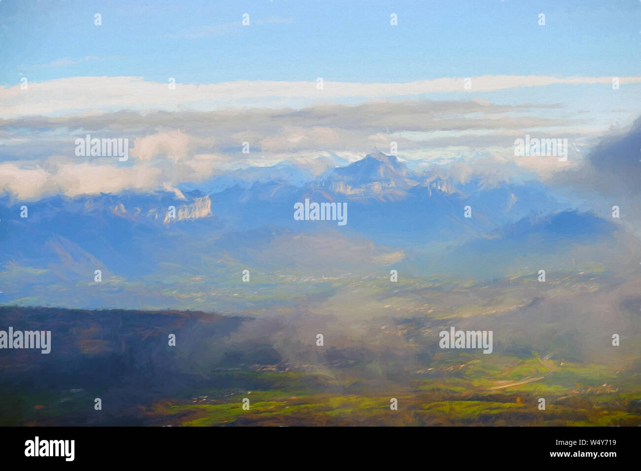 Aerial view from a jet aircraft Stock Photo - Alamy