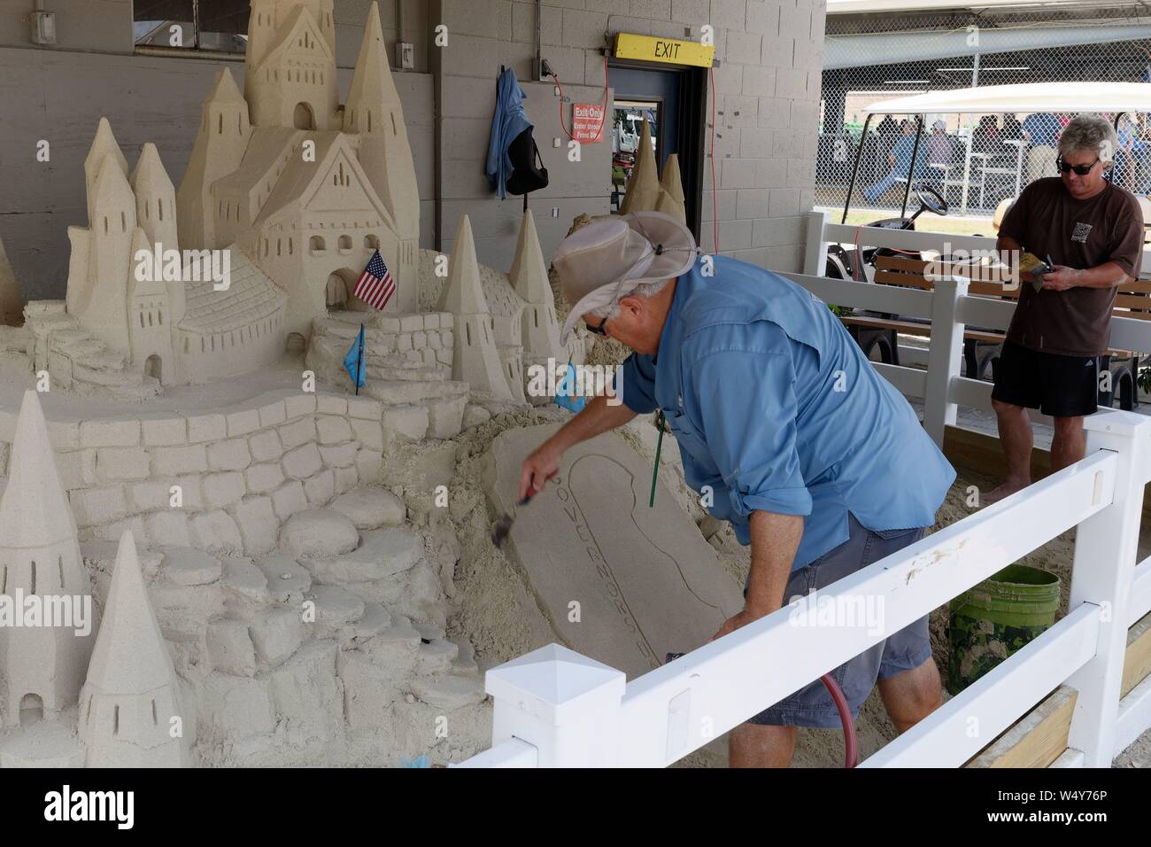 Sand sculptors create works at the 2019 Delaware State Fair in ...