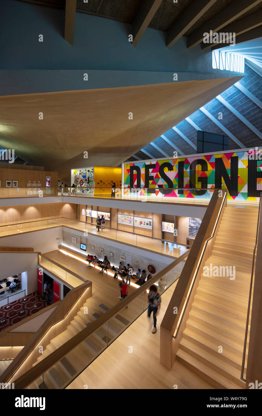 London, United Kingdom, 18th July 2019, interior of the Design Museum ...