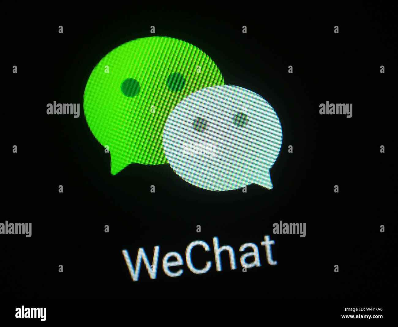People using wechat hi-res stock photography and images - Alamy