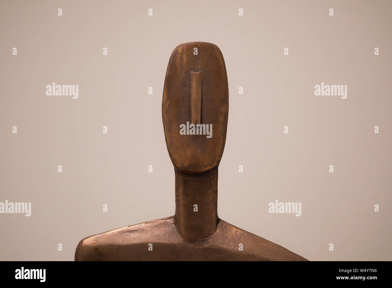 Sculpture of face - Takis exhibition - Tate Modern - London - July 2019 ...