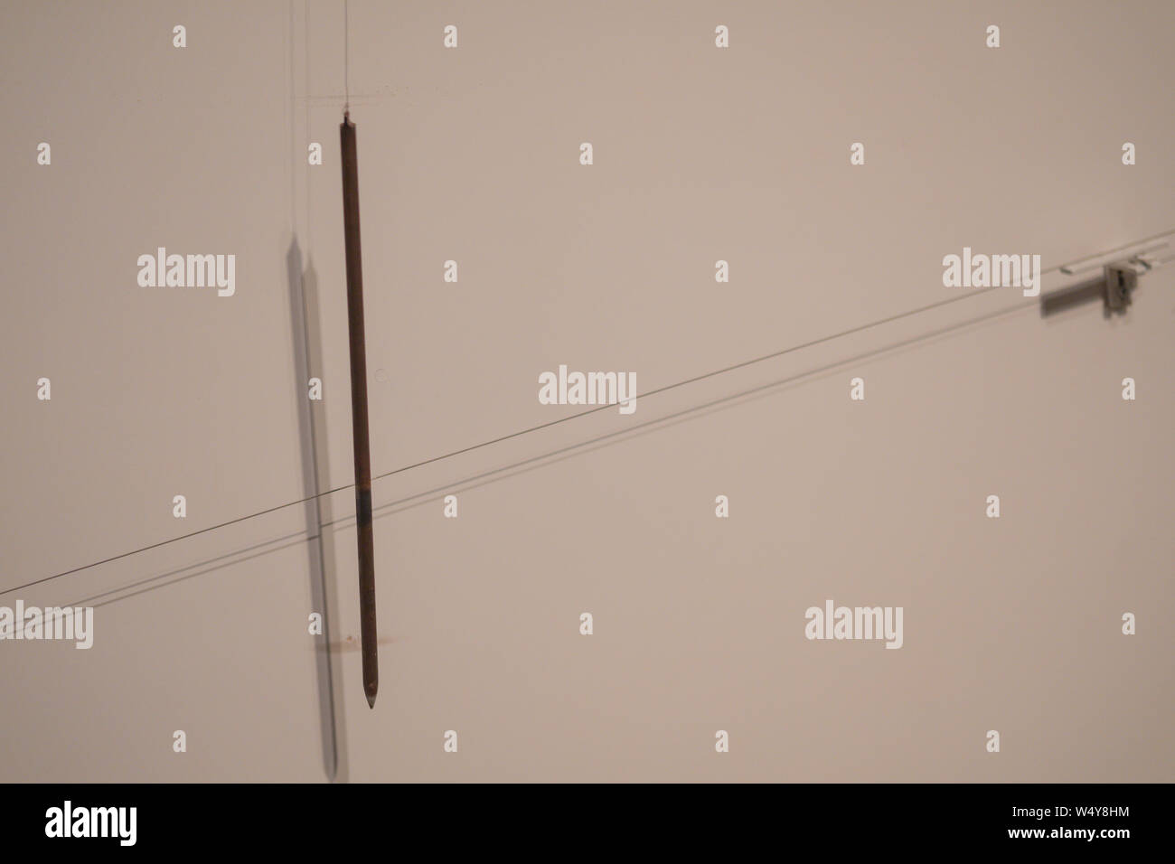 Magnetised artistic music room creating soundscape from monolith and ...