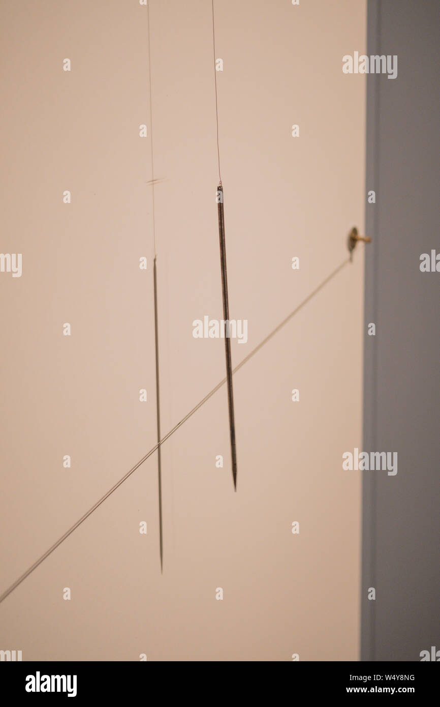 Magnetised artistic music room creating soundscape from monolith and ...