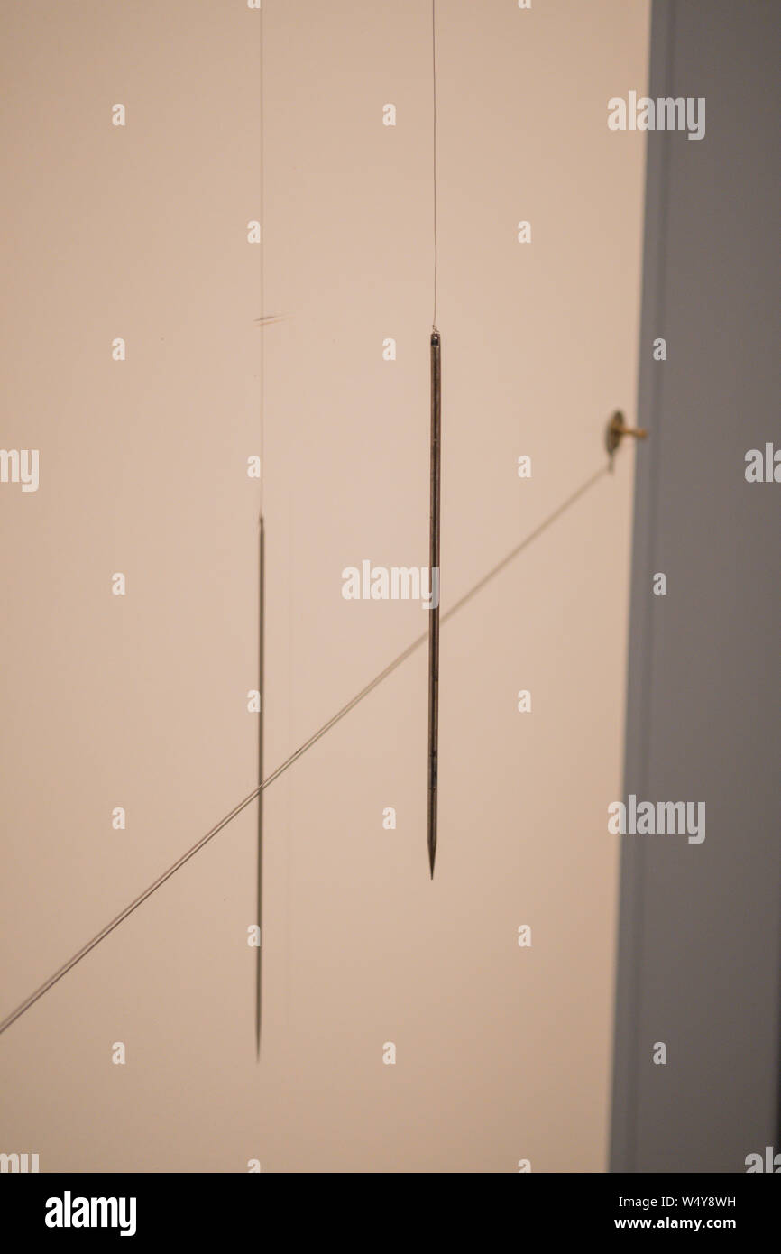 Magnetised artistic music room creating soundscape from monolith and ...