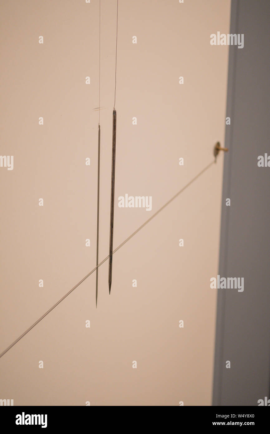 Magnetised artistic music room creating soundscape from monolith and ...