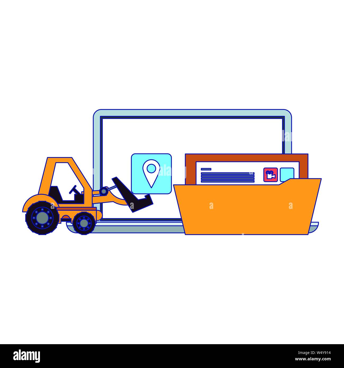 maintenance support technology web cartoon Stock Vector Image & Art - Alamy