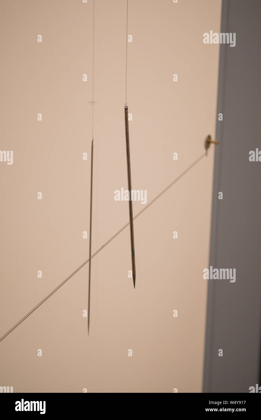 Magnetised artistic music room creating soundscape from monolith and ...