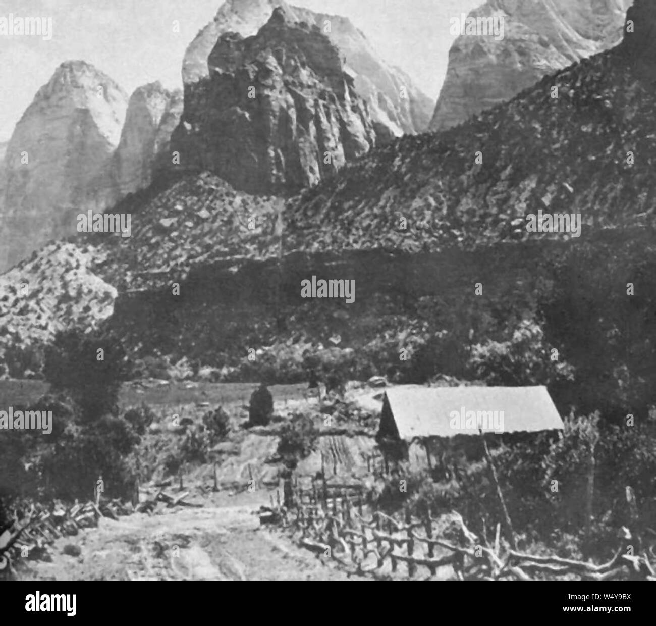 Crawford ranch in Zion Canyon 2 Stock Photo - Alamy