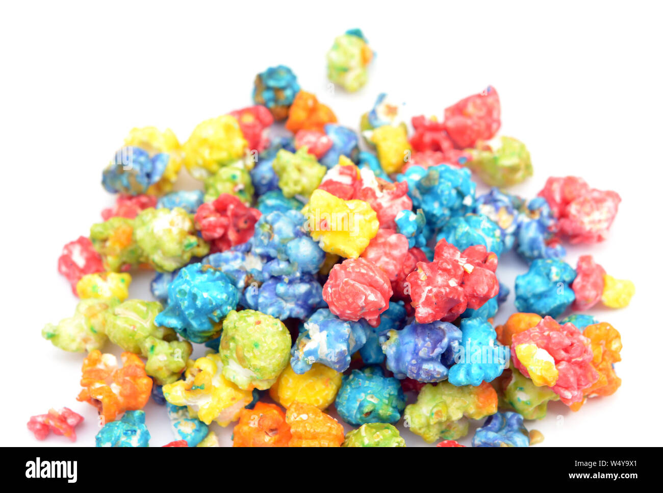 group of colorful popcon on white Stock Photo - Alamy