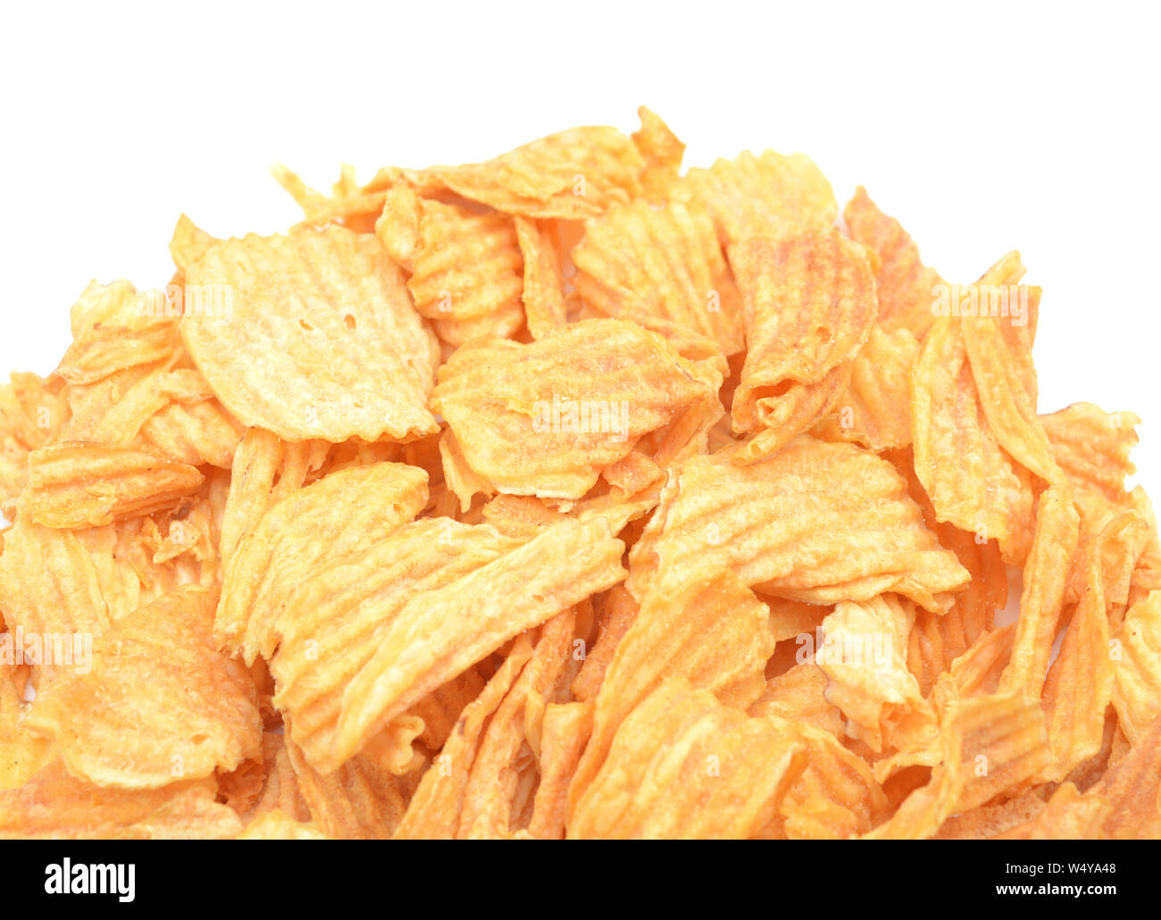 A heap of chip on white Stock Photo - Alamy