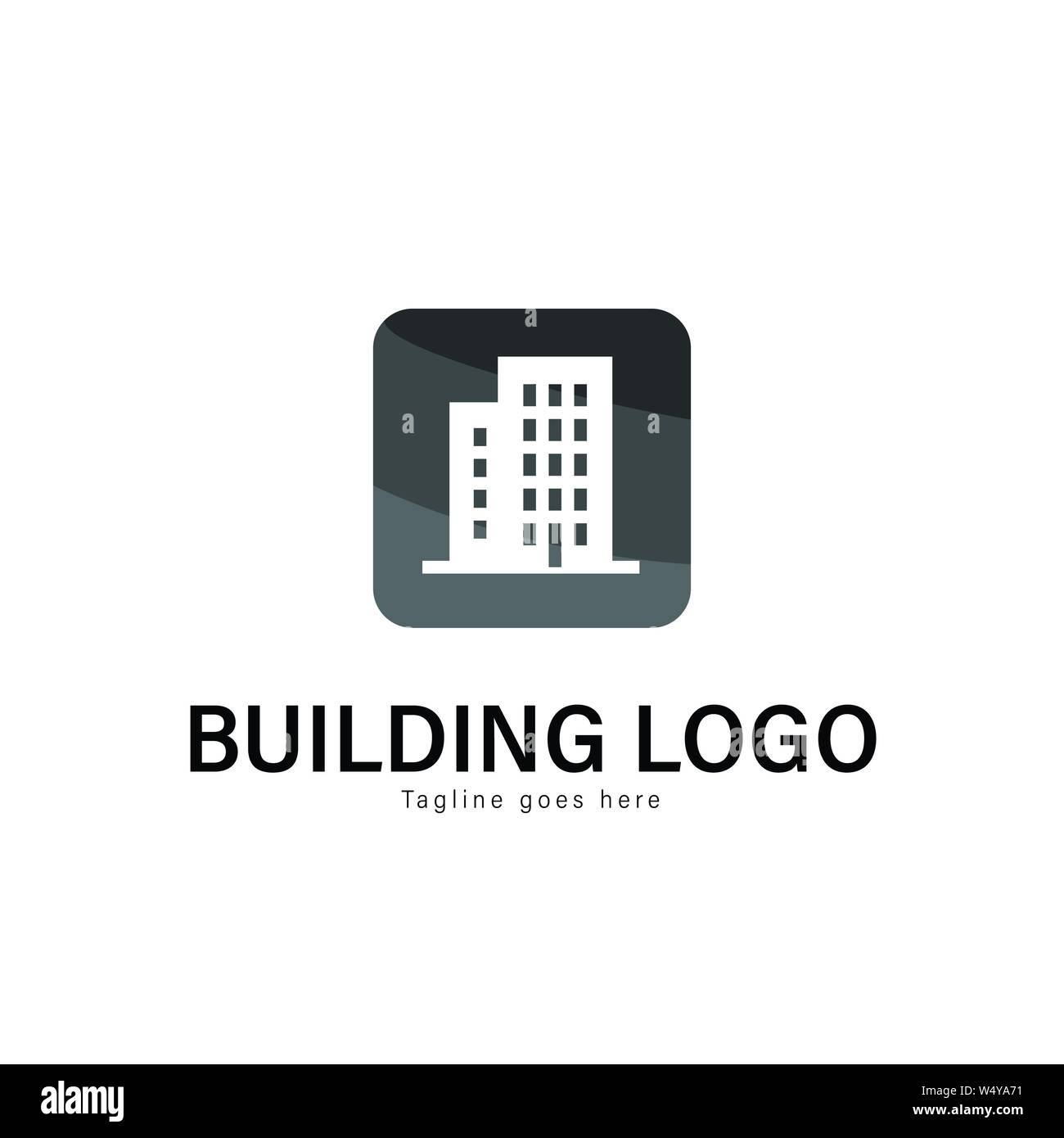 Building logo template design. Building logo with modern frame isolated ...
