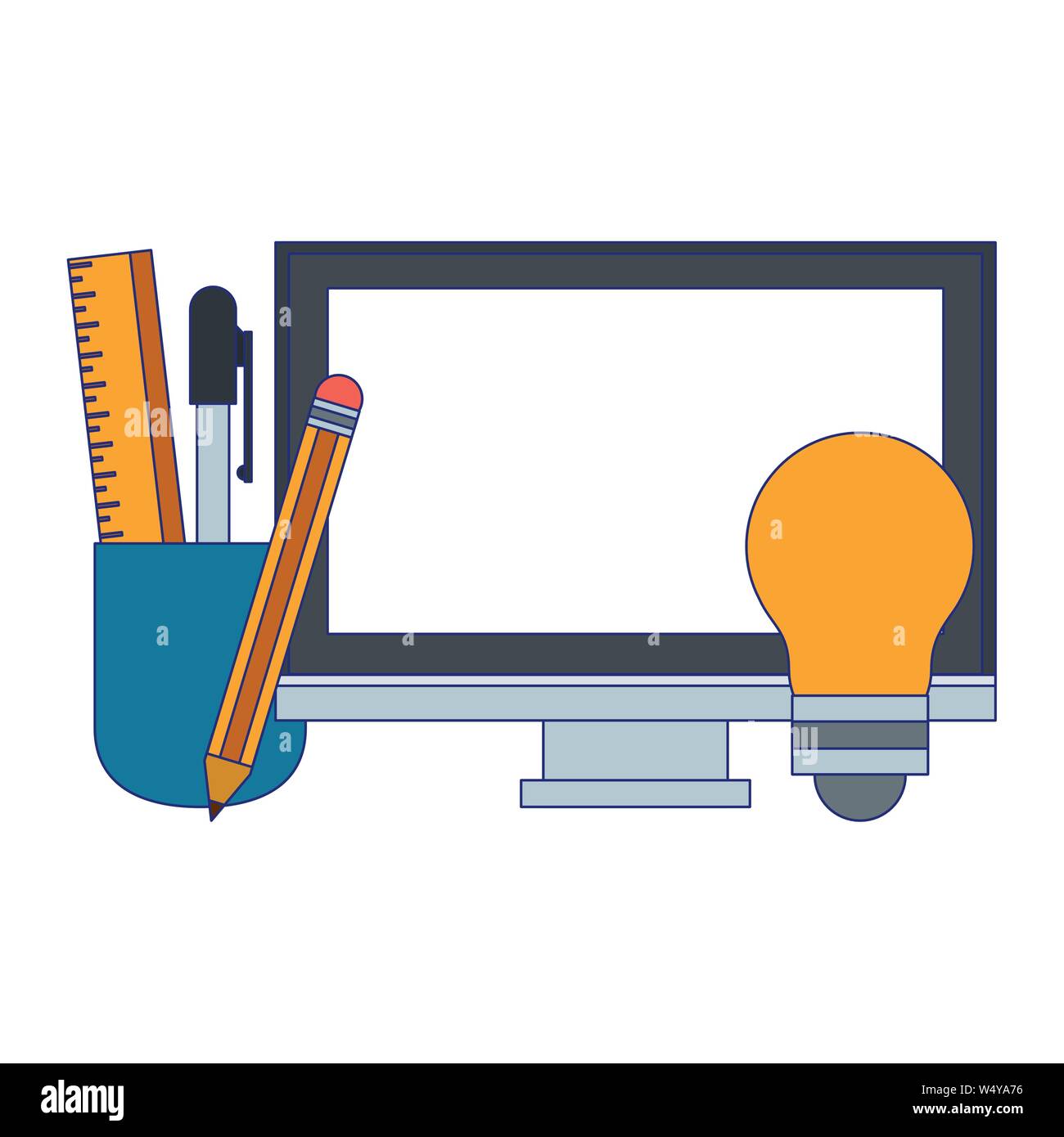 technology digital online modern cartoon Stock Vector Image & Art - Alamy