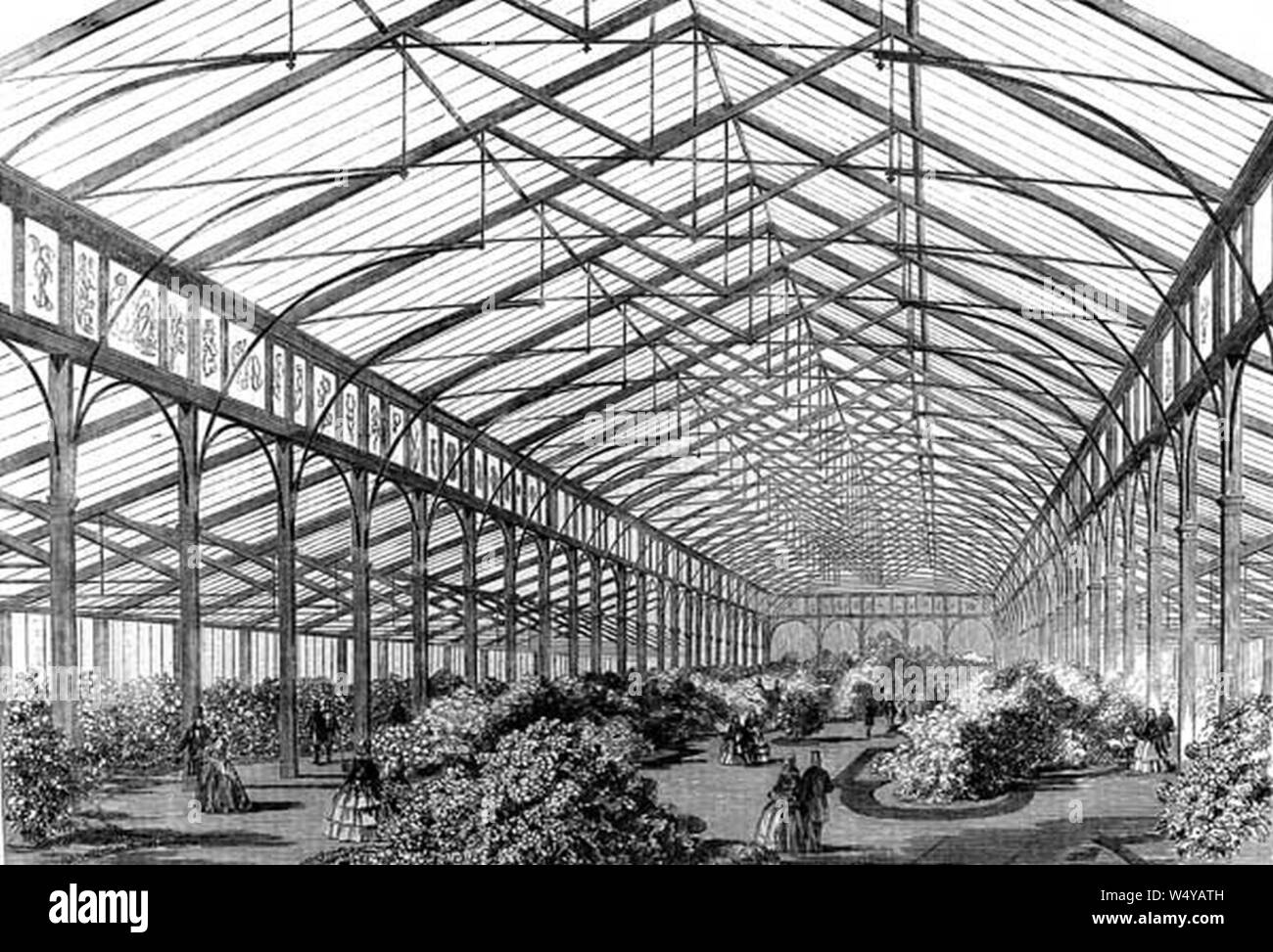 Cremore Gardens Ashburnham Pavilion Cremore Gardens ILN 1858 Stock ...