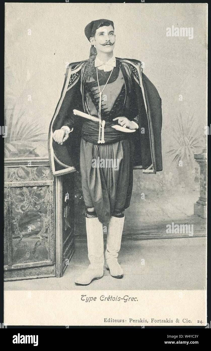 Crete Greek Costume Stock Photo - Alamy