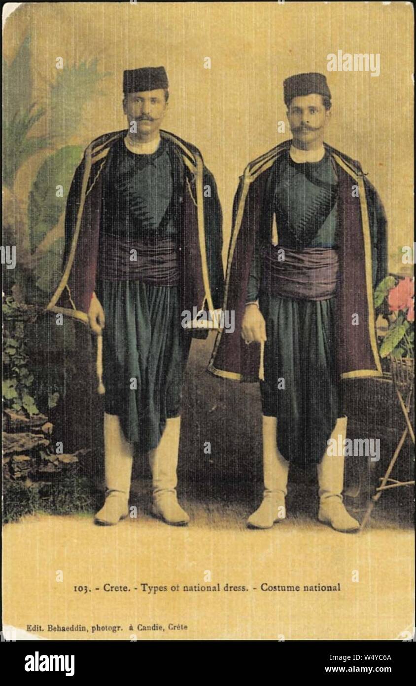 Crete national Costume Stock Photo - Alamy