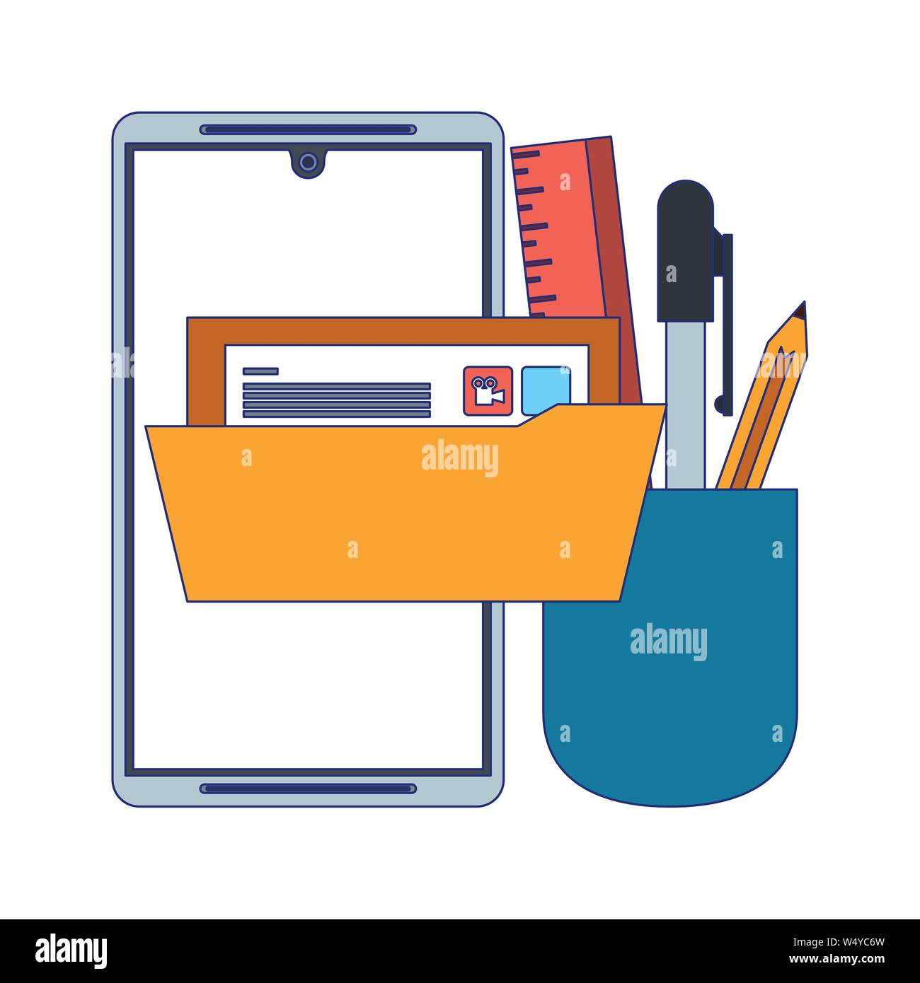 technology digital online modern cartoon Stock Vector Image & Art - Alamy