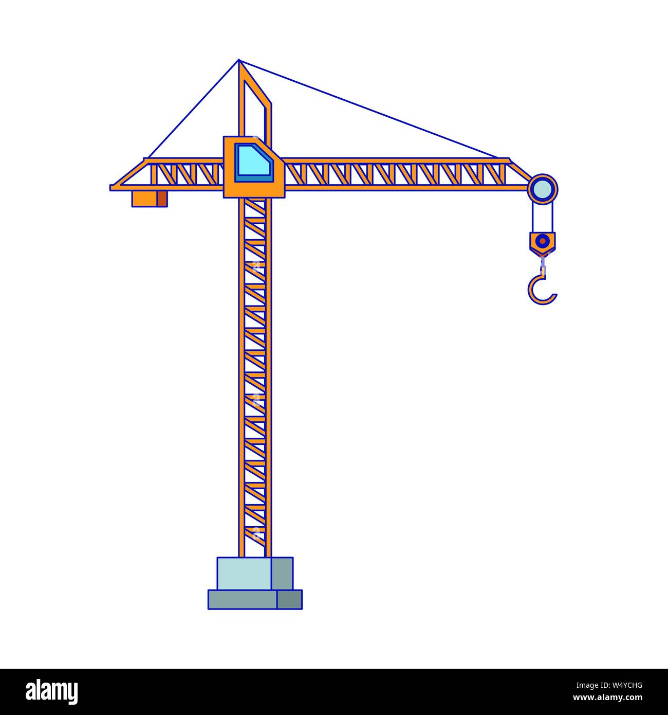 construction architecture engineering industrial cartoon Stock Vector ...