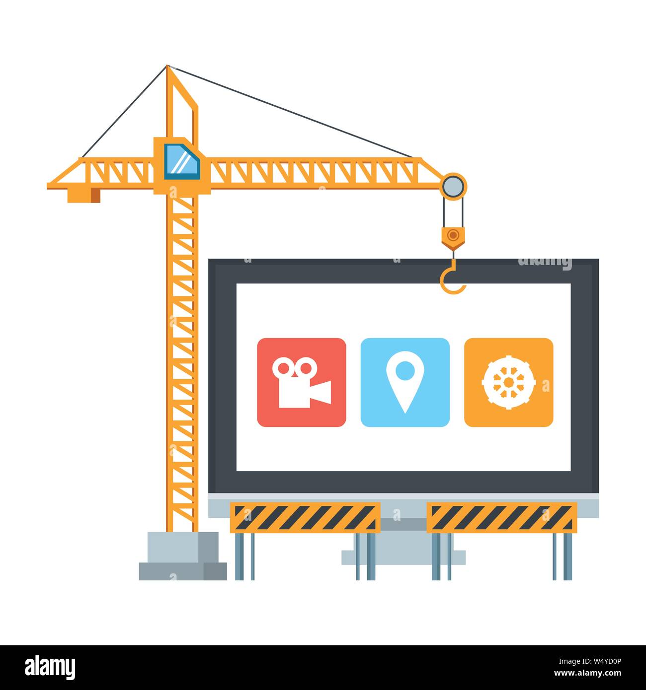 maintenance support technology web cartoon Stock Vector Image & Art - Alamy