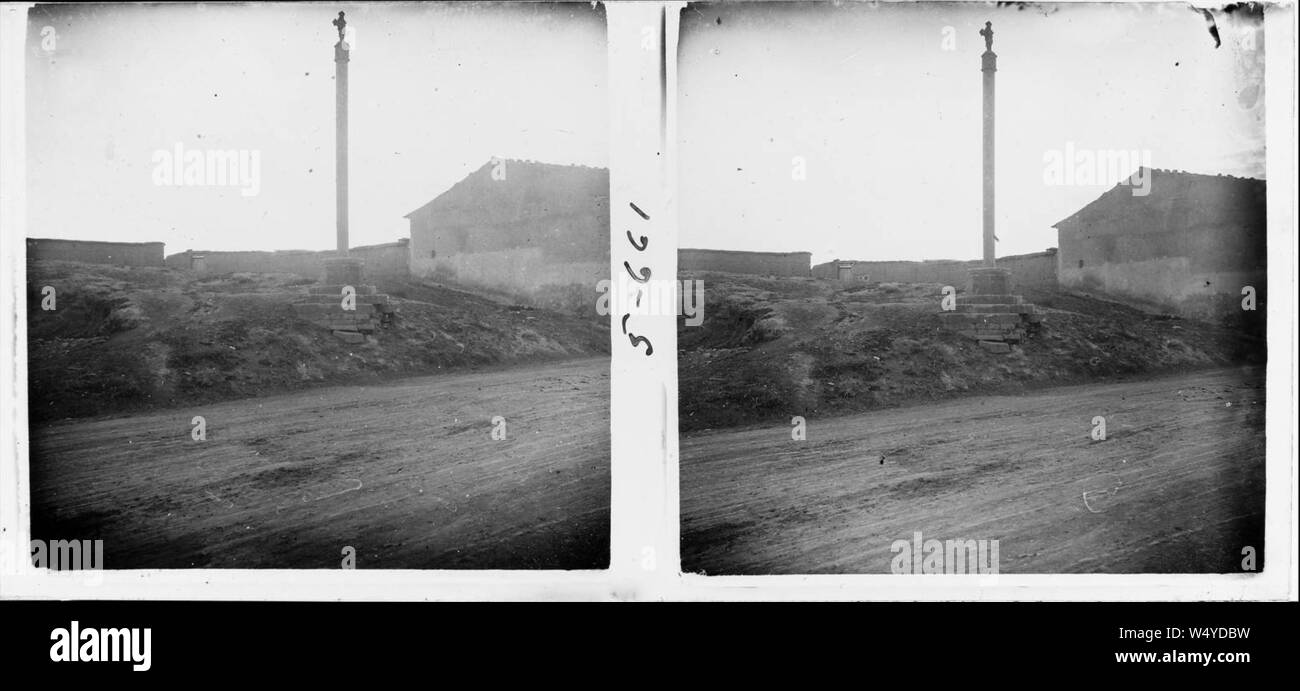 Creu de terme de Sidamon Stock Photo - Alamy