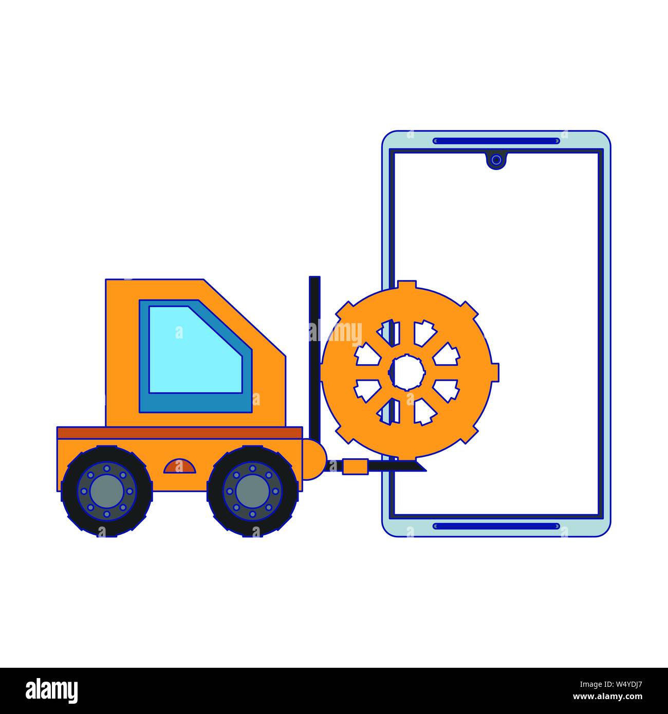 maintenance support technology web cartoon Stock Vector Image & Art - Alamy