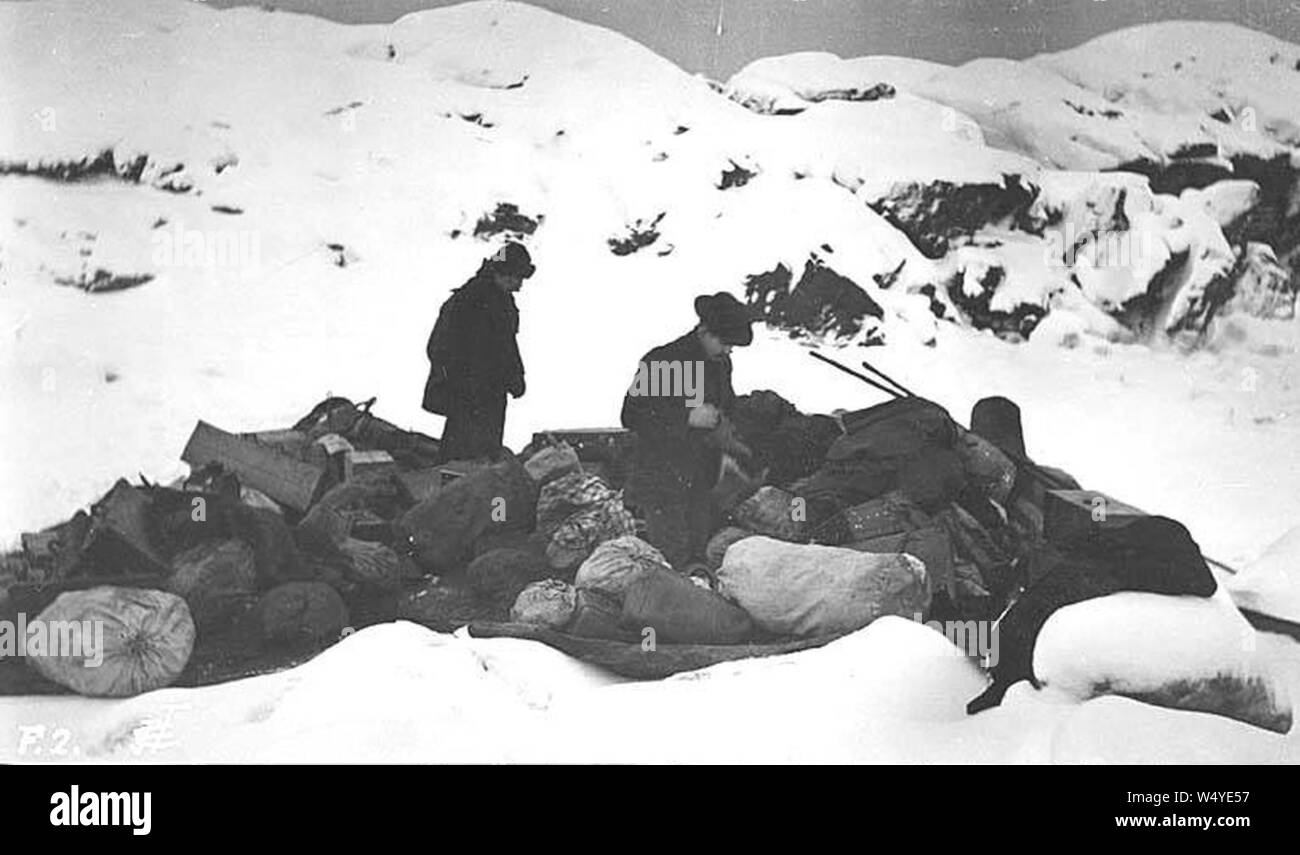 Crew and provisions saved from wrecked FARALLON Iliamna Bay January ...